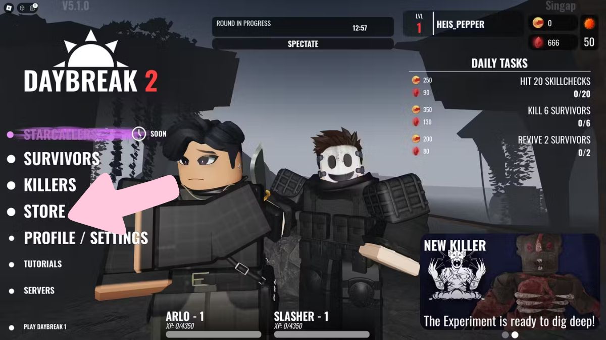 Code Daybreak Roblox mới nhất 09/2025 cập nhật liên tục